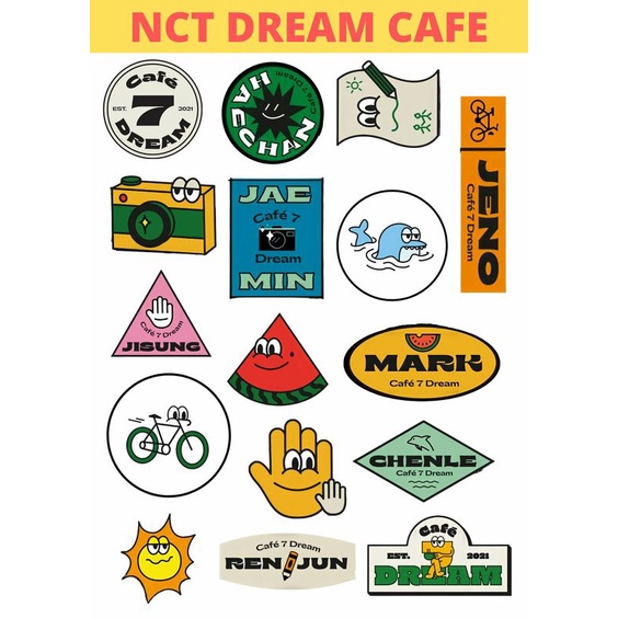 Nct DREAM CAFE sticker aesthetic sticker pack | Shopee Singapore