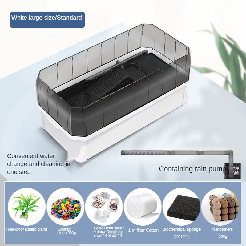 【In stock】GOKU Turtle Tank With Sun Terrace Landscaping Villa Breeding ...