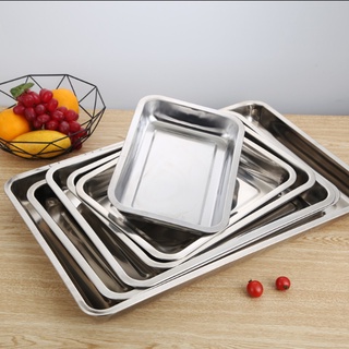 Toffi Stainless Steel Rectangular Deep Baking Serving Tray Buffet Tray ...