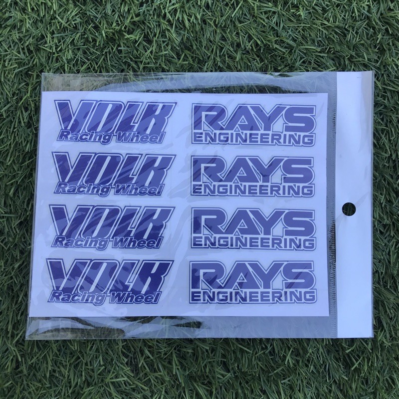 Sticker Print For rim TE37 rays volk racing Blue | Shopee Singapore