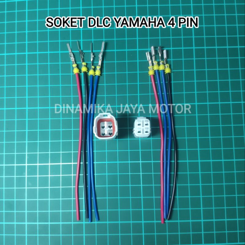 Yamaha 4 PIN MALE FEMALE 1SET DLC RESET SCANNER Connector SOCKET SOCKET ...