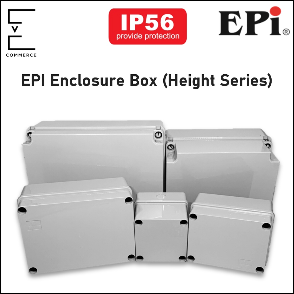 EPI WEATHERPROOF ENCLOSURE BOX / JUNCTION BOX - HEIGHT SERIES (WITH ...