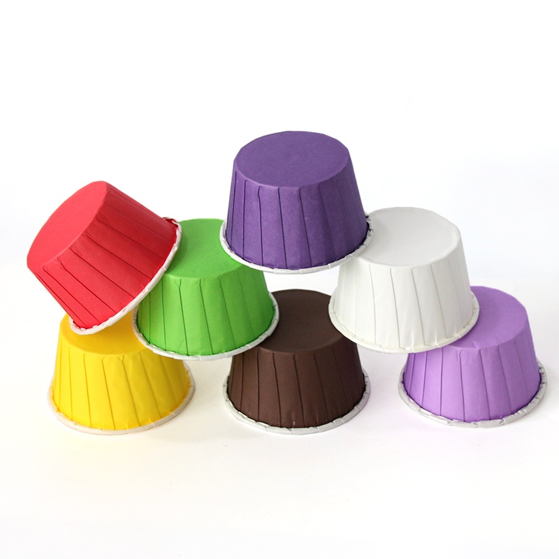 CL010 100pcs 5cm Mini Curl Edge Baking Cups Cupcake Muffin | Shopee ...