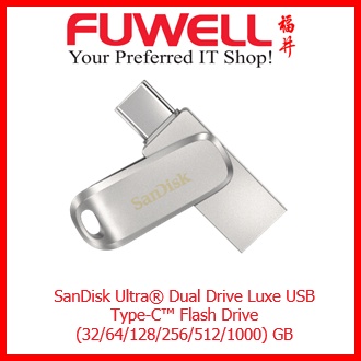 SanDisk Ultra® Dual Drive Luxe USB Type-C™ Flash Drive (32/64/128/256 ...