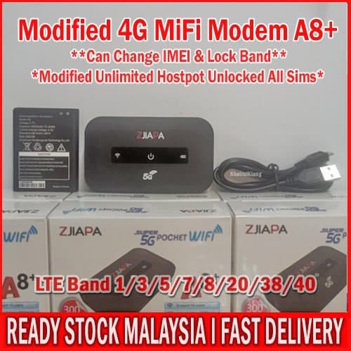 MODIFIED OEM D6 A8+ 4G LTE MIFI PORTABLE ROUTER MODEM UNLOCKED ...