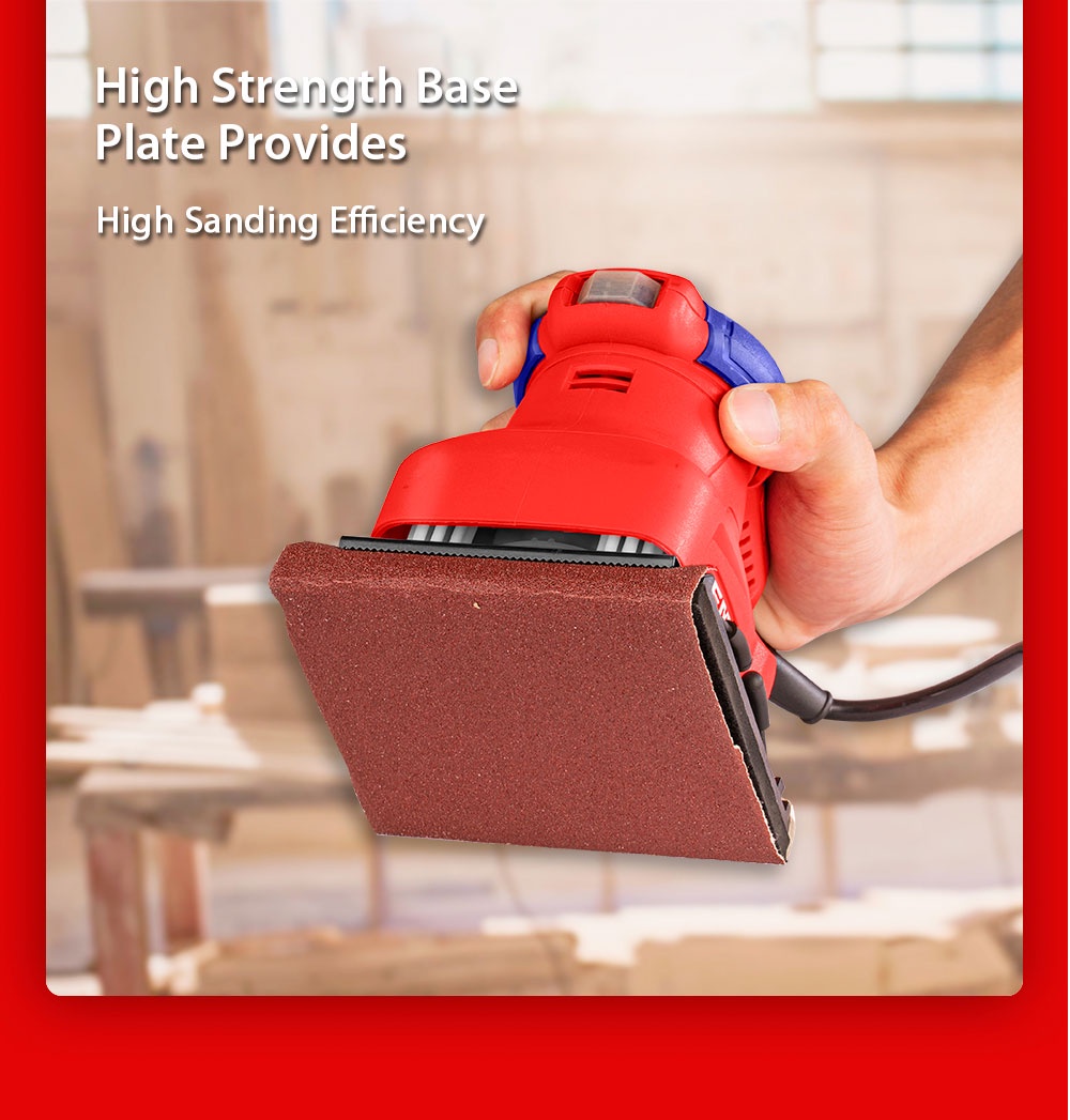EMTOP 240W Electric Corded Palm Sander Detail Sanding Machine ...