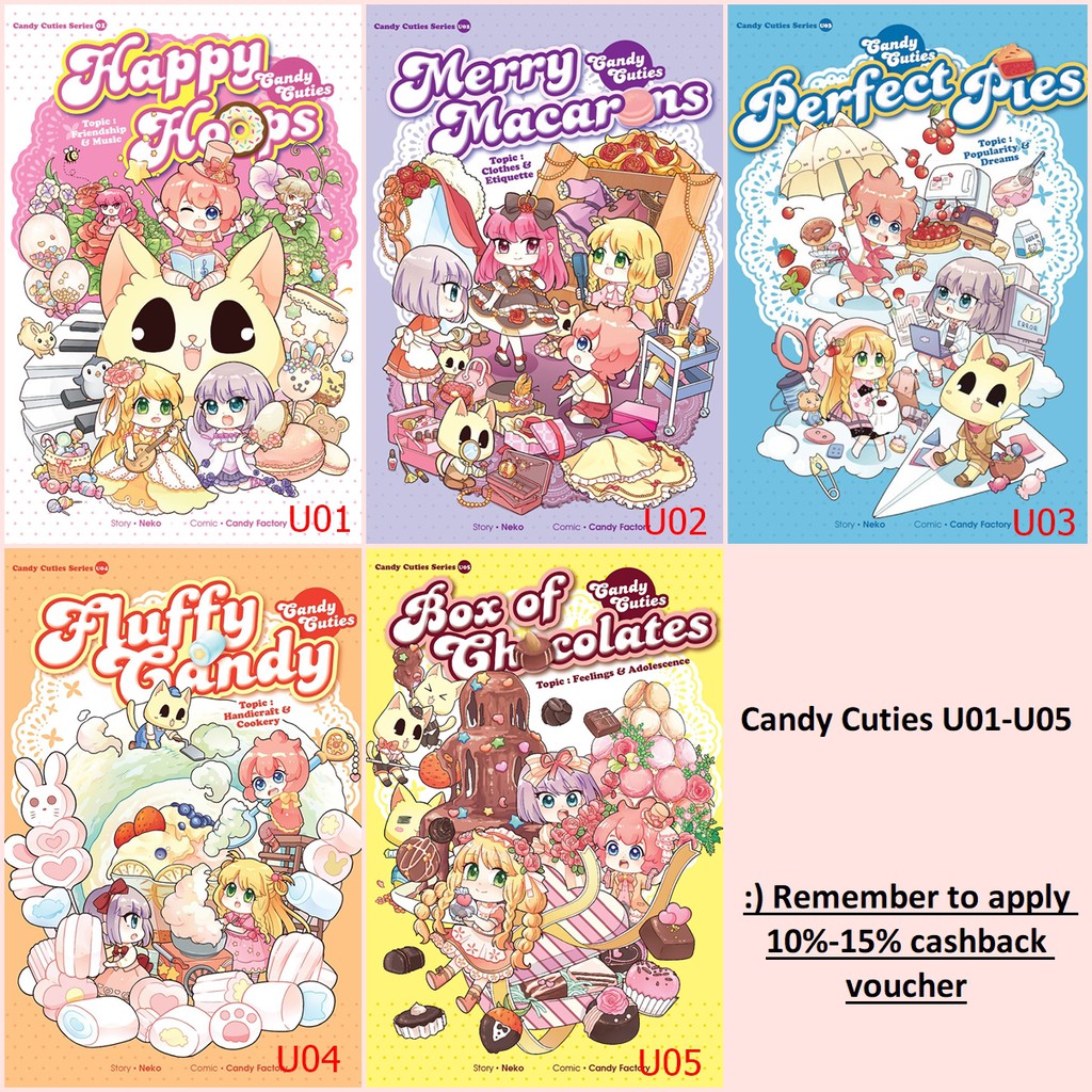 Candy Cuties Series (5 Books Bundle) Fun Educational Comics, Nurturing ...