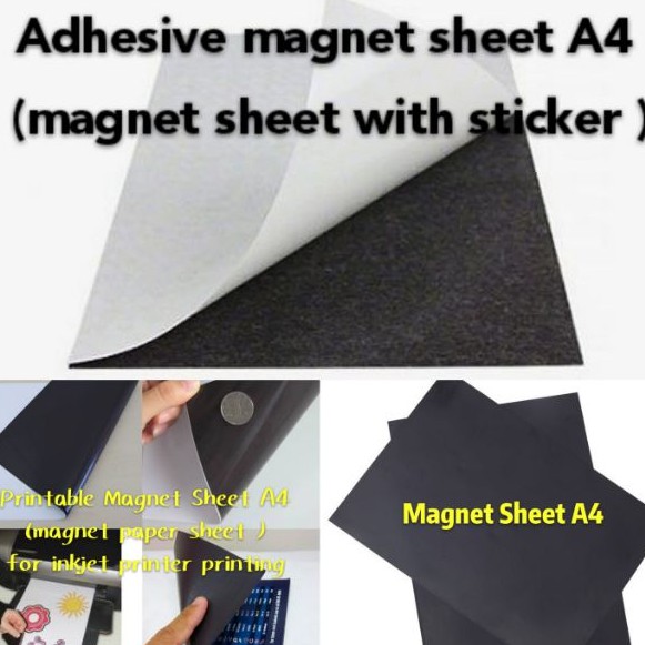 Magnet sheet&Magnet Sheet w full adhesive & printable magnet | Shopee ...