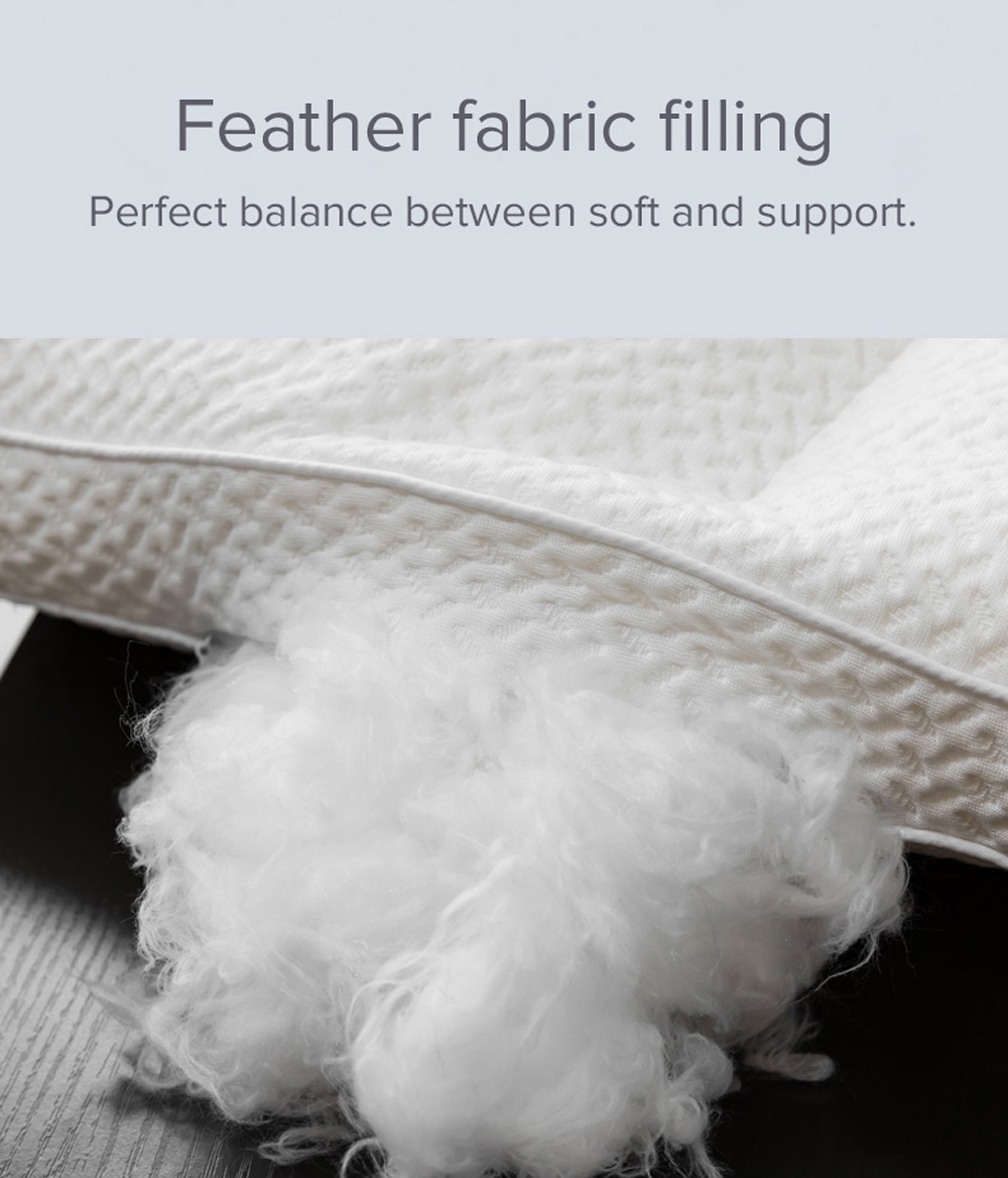Soft Skin Fabric Pillow Ergonomics Supportive Neck Care Back Side ...