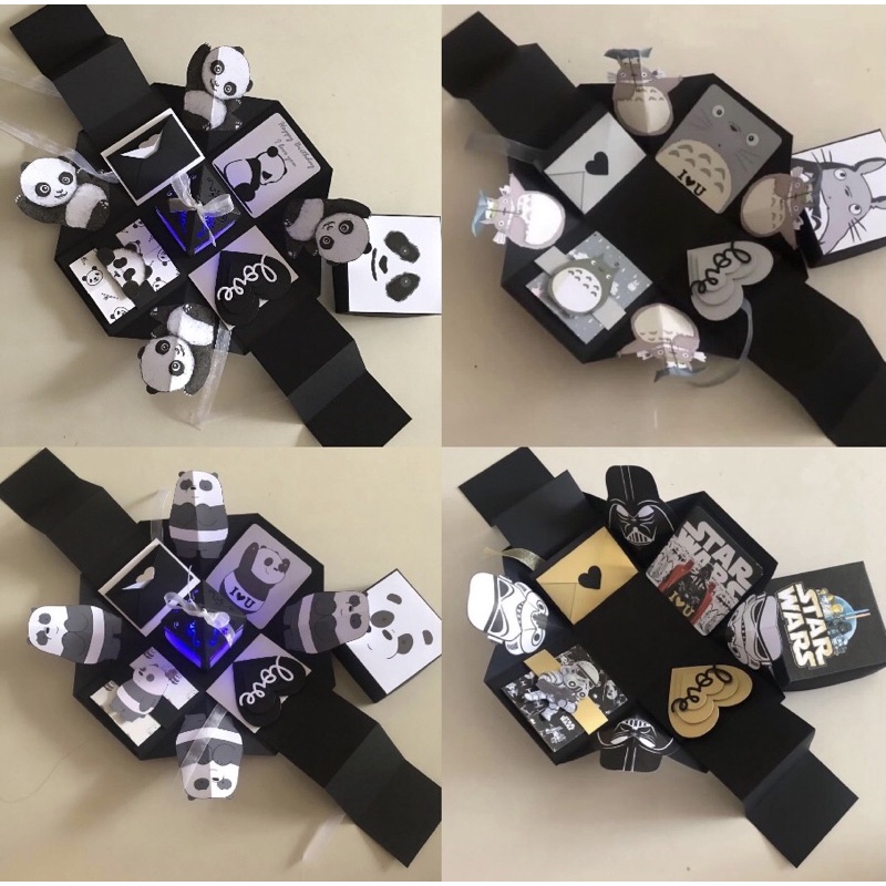 Pre order Customised cartoon explosion box | Shopee Singapore