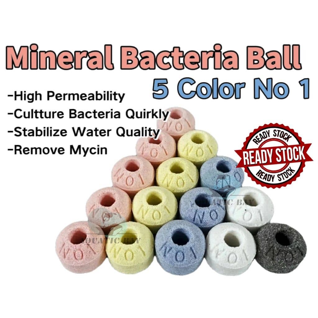 500G-5KG 5 Color NO.1 Mineral Bacteria Raw Ore Ball Aquarium Media ...