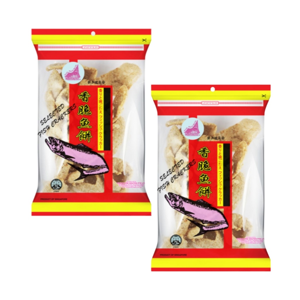 (1 pack) Houten Fish Prawn Cracker Biscuit Snacks Chips Snacks Tidbits ...