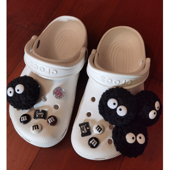 Croc Jibitz Charm Black Carbon Sphere Shoe Buckle Croc Accessories Pin ...