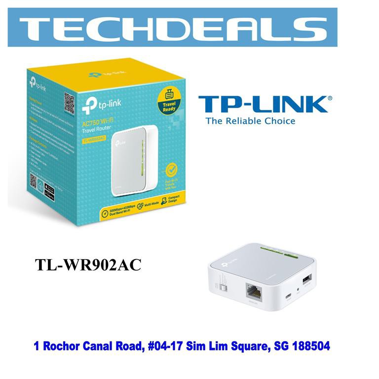 TP-Link TL-WR902AC AC750 Mini Pocket Wi-Fi Router | Shopee Singapore