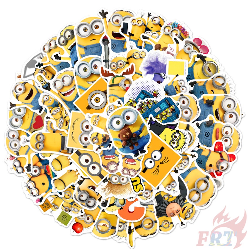 50Pcs/Set Minions Series 02 Stickers Movie Despicable Me Character ...
