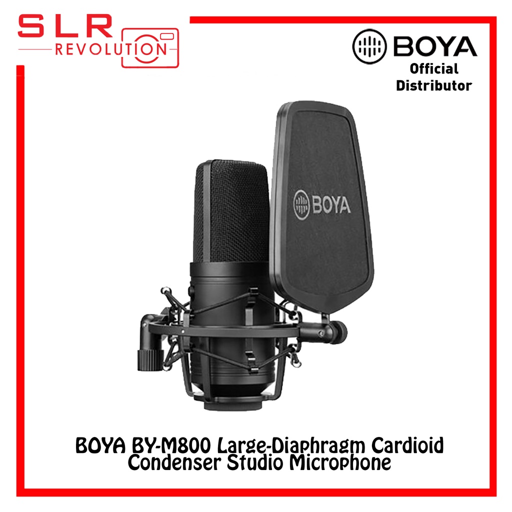 BOYA BY-M800 Large-Diaphragm Cardioid Condenser Microphone | Shopee ...