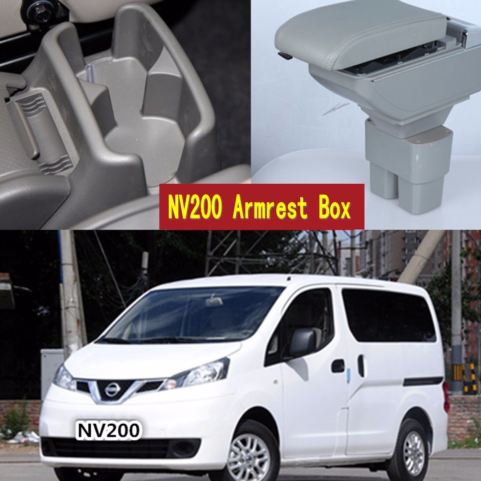 Car Armrests Storage Box for Nissan NV200 With USB interface 2009-2016 ...