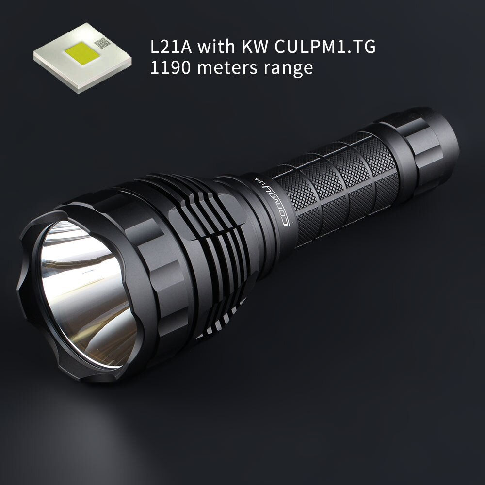 Convoy L21A Long Throw LED Flashlight_1.2KM Throw & 2,300 Lumens ...