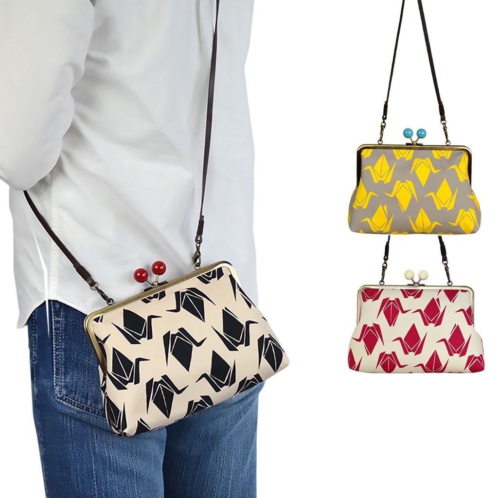 【Direct from Japan】inokichi Horizontal pochette Gamaguchi [ Orizuru ...