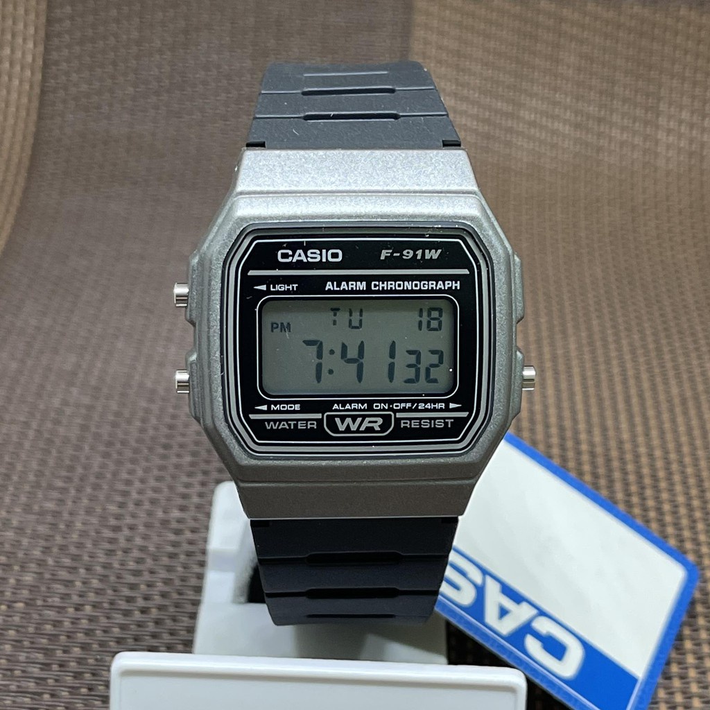 [Original] Casio F-91WM-1B Vintage Series Digital Watch | Shopee Singapore