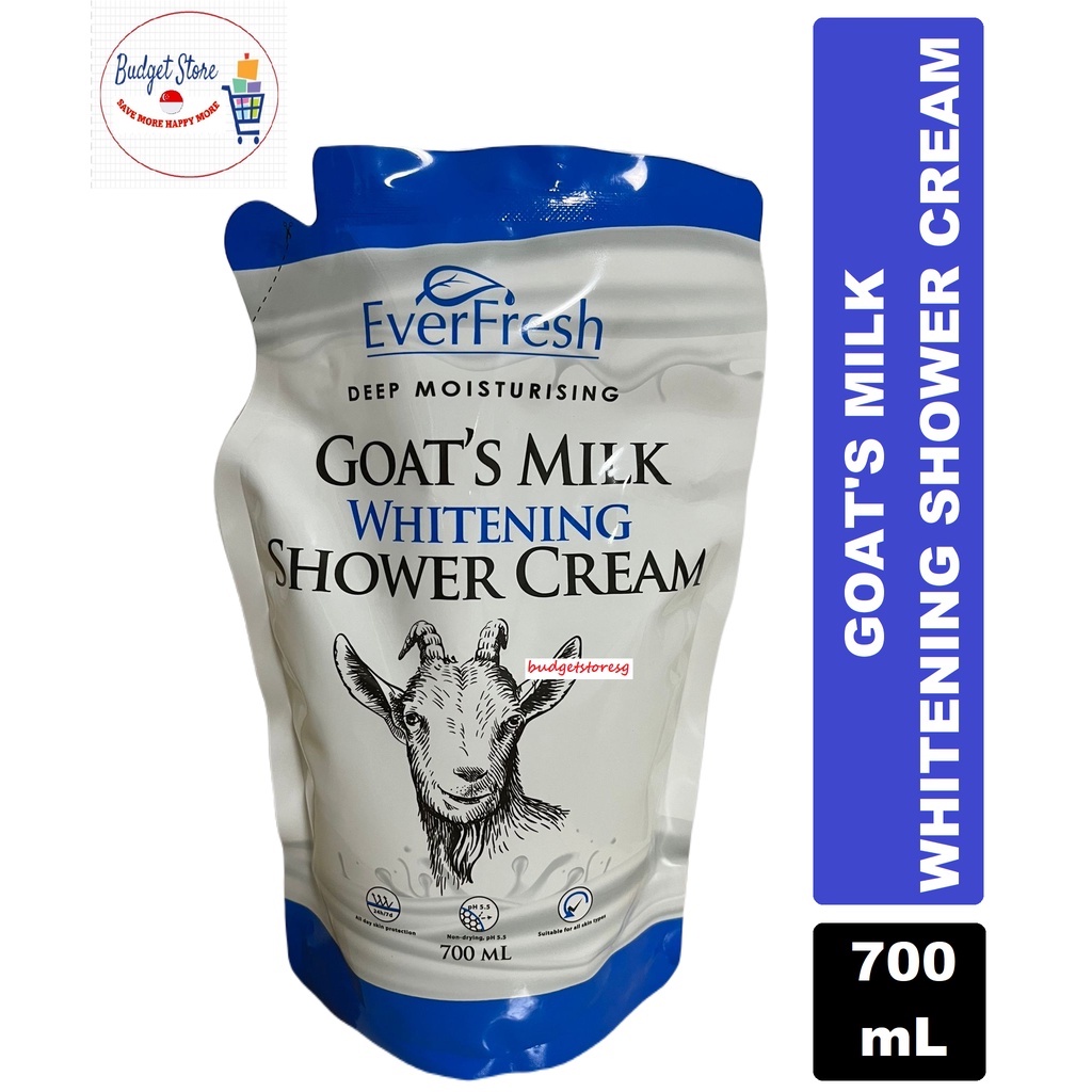 Everfresh Deep Moisturizing GOAT'S MILK Whitening Shower Cream Body ...