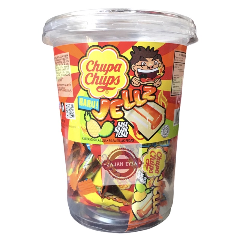 Mentos Candy CHUPA CHUPS JELLZ Jar Contents -+ 50 Grains/Spicy RUJAK ...