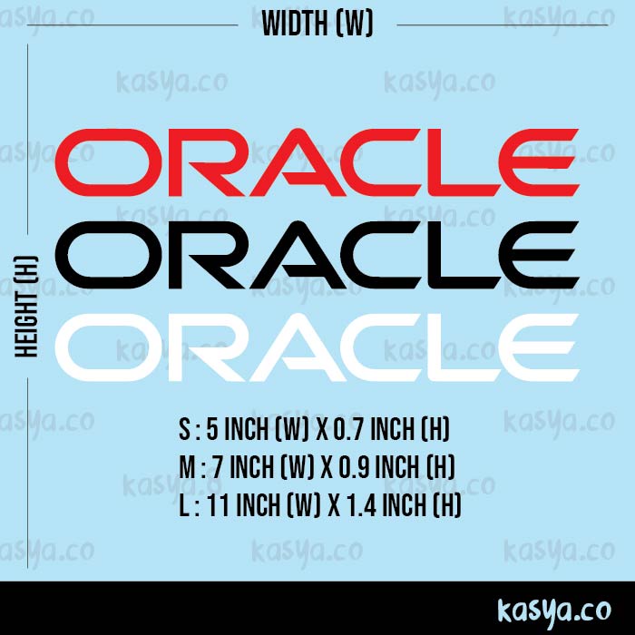 ORACLE LOGO custom vinyl decal cutting sticker | Shopee Singapore