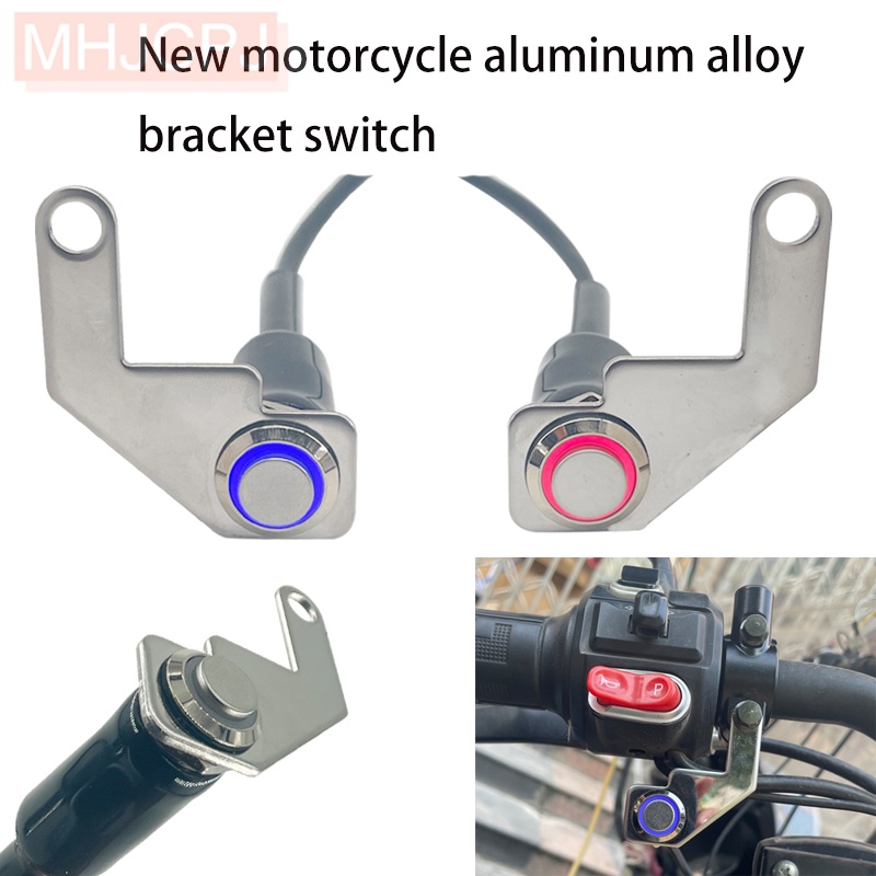 New motorcycle DC12V switch ON-OFF stainless steel bracket waterproof ...
