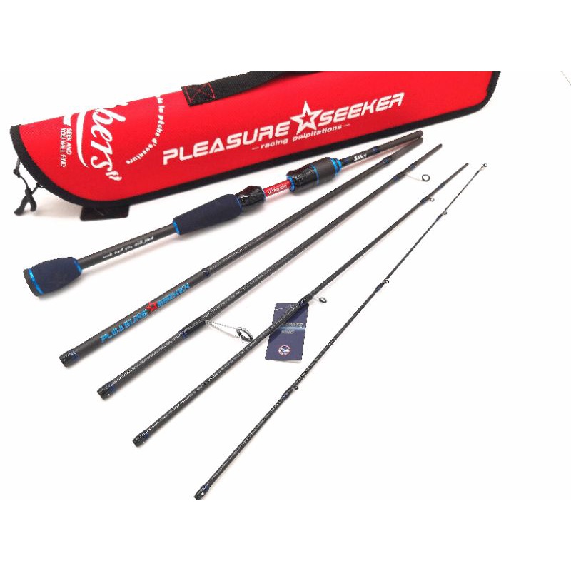 Pleasure Seeker 5pc Spinning Ultralight travel rod | Shopee Singapore