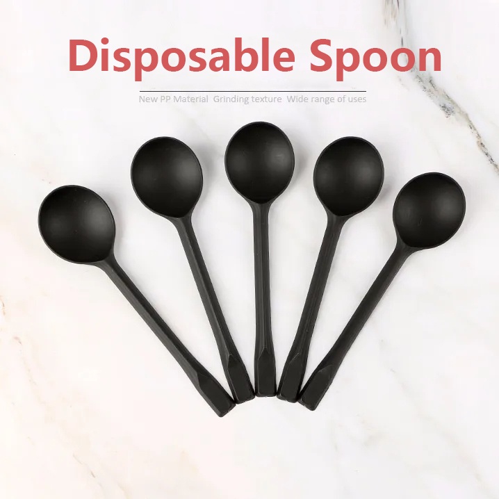 [Factory Ready Stock] Disposable Spoon Individually Packaged Frosted ...