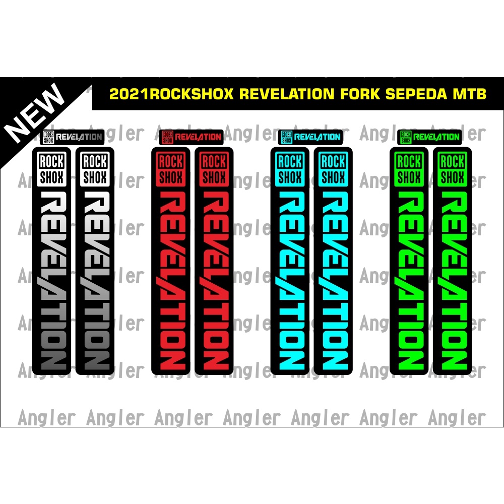 Decal Sticker ROCKSHOX REVELATION 2021 MTB Bicycle Fork Sticker ...
