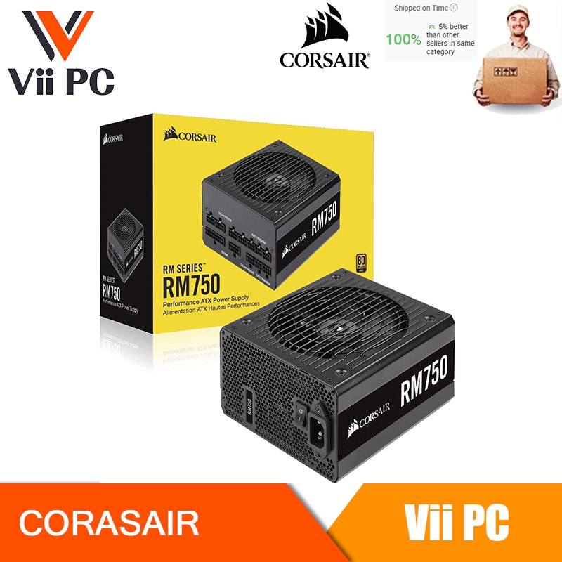 Corsair RM750 RM series 750W Full Modular 80+Gold ATX Power Supply (CP ...