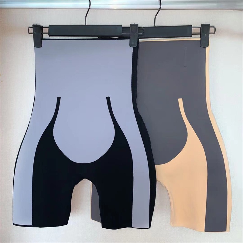Plus Size High Waist Flat Abdomen Slimming Long Safety Pants Tummy ...