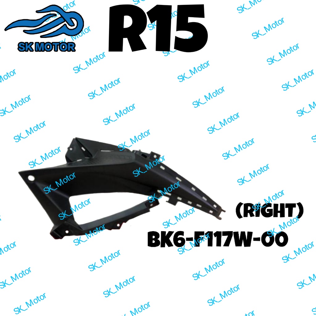 Yamaha YZF-R15 R15 V3 Inner Cover Full Set / Kaver Hitam Mud Guard ...