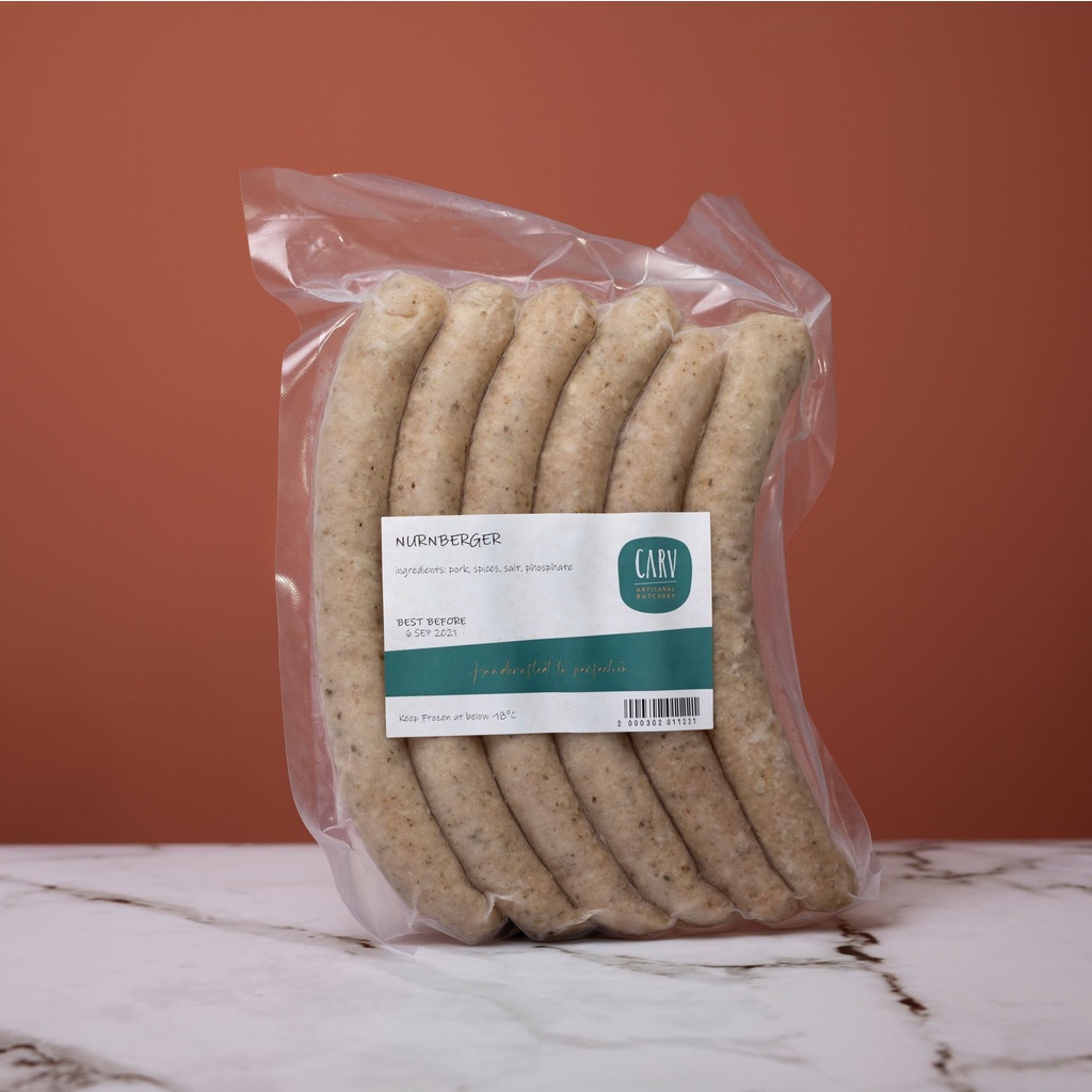 Carv Butchery Nurnberger Sausage 400gm | Shopee Singapore