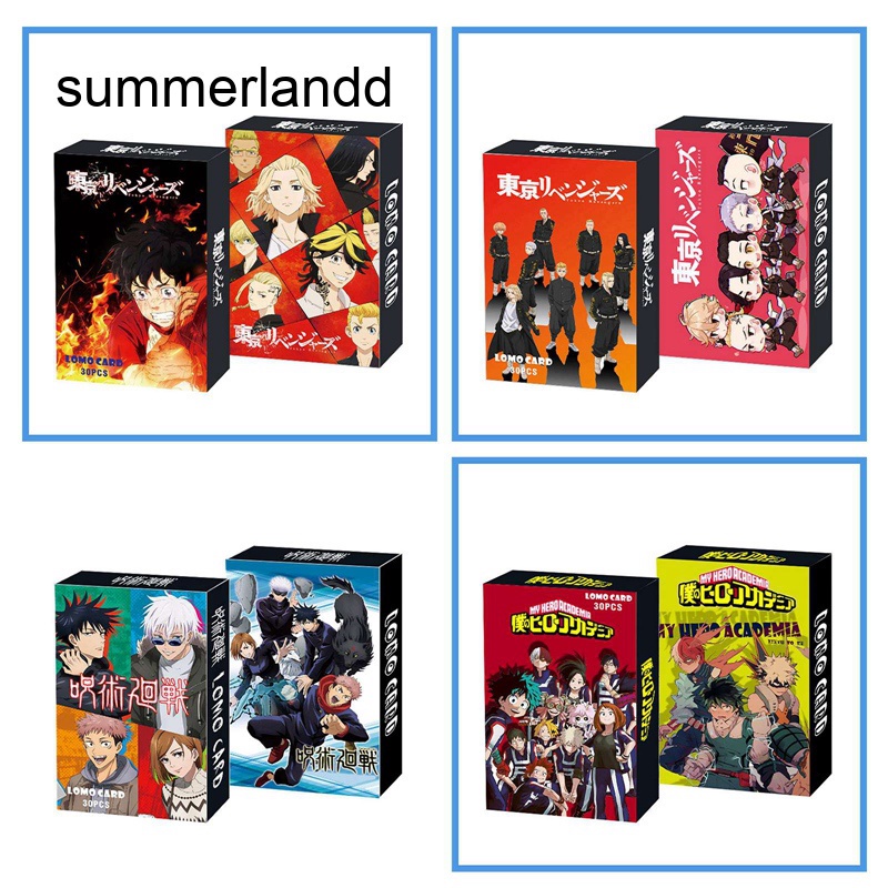 30Pcs/Box Anime Tokyo Revengers Attack on Titan Jujutsu kaisen Haikyuu ...