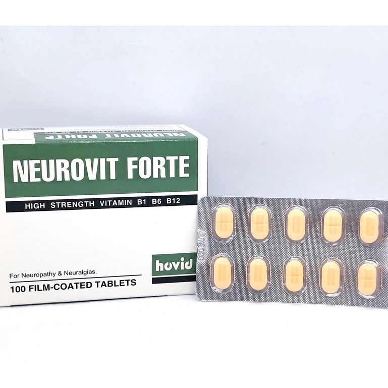 Hovid Neurovit Forte (Vit B1, B6 & B12) Tablets (10s/ 3 x 10s/ 100s ...