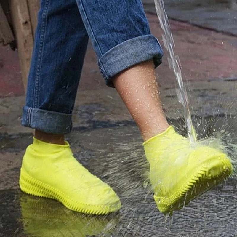 Waterproof Silicone Shoe Cover Reusable Unisex Rain Boots Shoes Rain ...