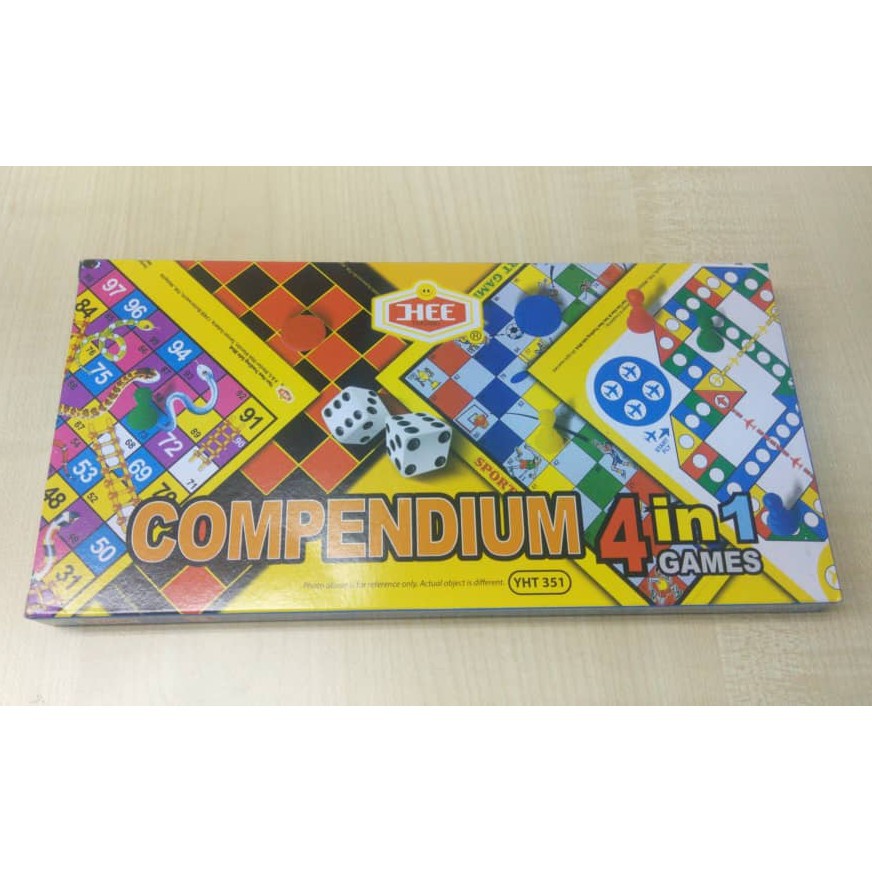 4 in 1 Compendium of Multiplayer Board Games (Snake/Draught/Aeroplane ...