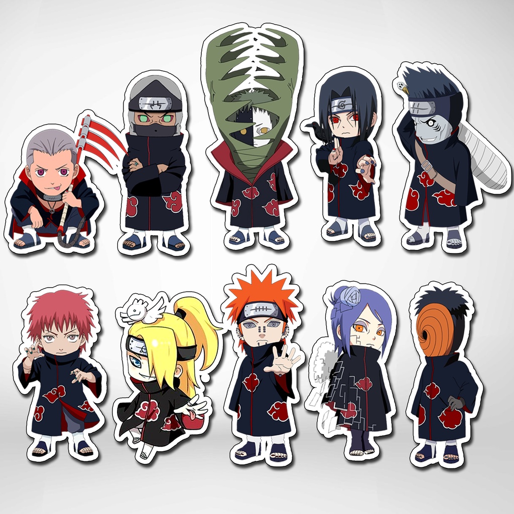 Akatsuki Vinyl Waterproof Anime Aesthetic Stickers For Tumblr Laptop ...