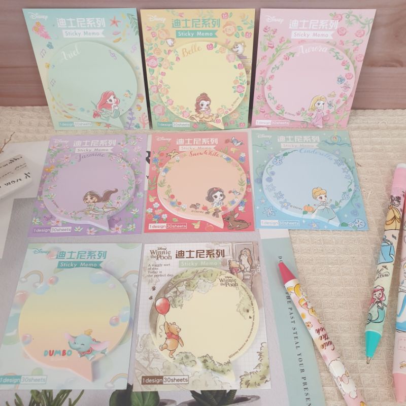 Disney Princess Sticky Notes Round Dialog Box The Little Mermaid ...