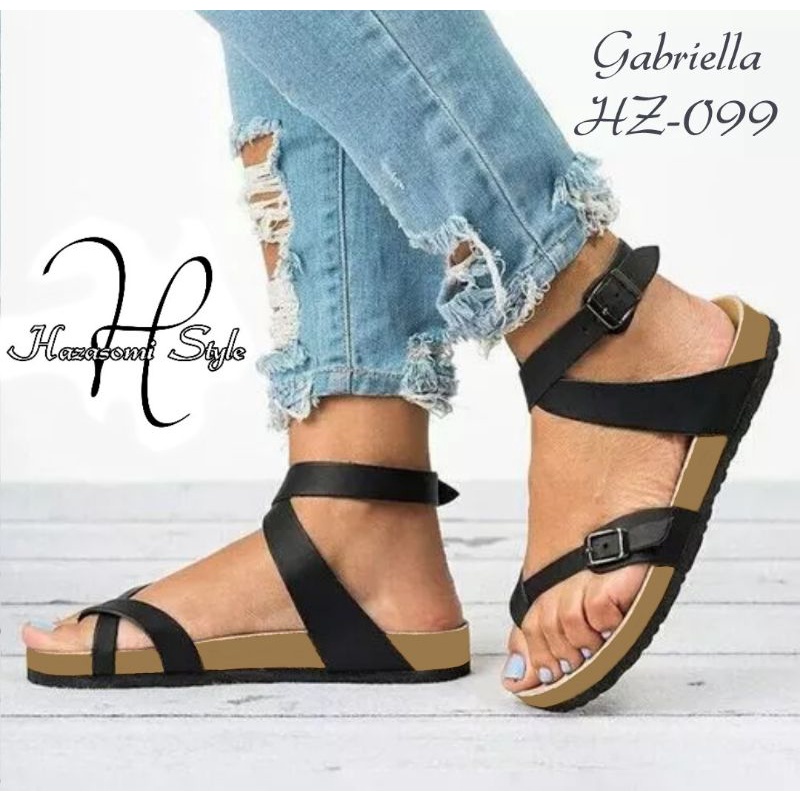 Hazasomi Style HZ-099 Gabriella Birken Slides Slingback Slides Slides ...