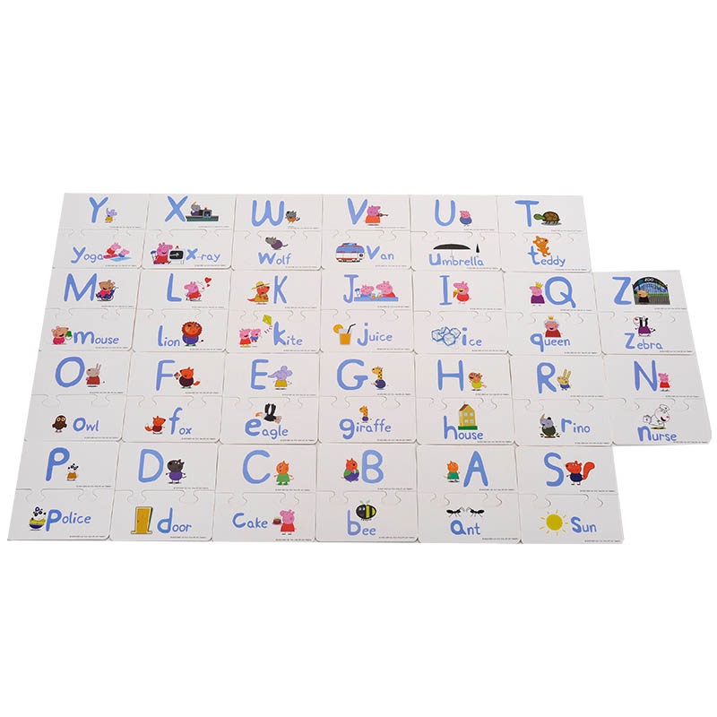 Kidmoro Peppa Pig Alphabet Puzzle, Learn your Kids Alphabet with Peppa ...