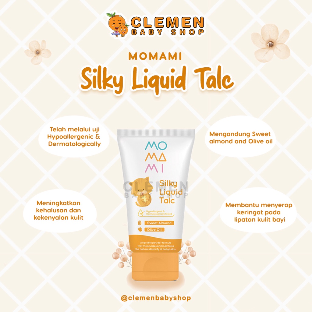 Momami Silky Liquid Talc 125 ML (Liquid Powder) | Shopee Singapore