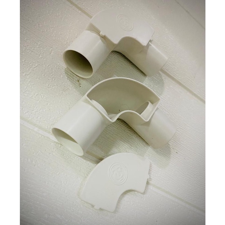 PVC CONDUIT L BOLW 】CONNECTOR PVC 20mm/25mm - PIPING JOINT SOCKET PVC ...