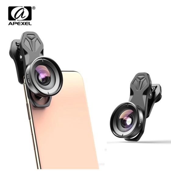 Apexel Clip On Wide Lens 110 Degree for Phone Tablet Magnification 0.6x ...