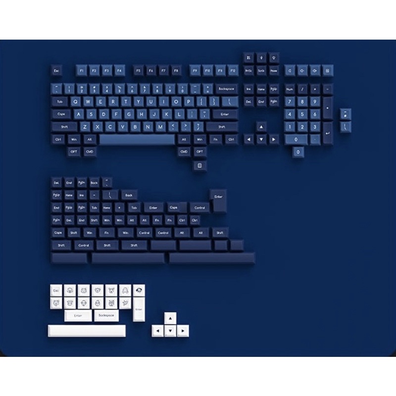 AKKO Ocean/WOB/BOW SA profile doubleshot abs keycap set | Shopee Singapore