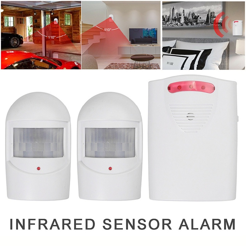 Wireless PIR Driveway Alert Sensor Weatherproof Security Garage Alarm ... Wireless PIR Driveway Alert Sensor Weatherproof Security Garage Alarm ...