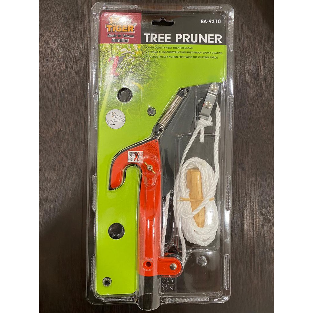 TIGER HEAVY DUTY 3-PULLEY WHEEL POLE TREE PRUNER (BA-9310) | Shopee ...