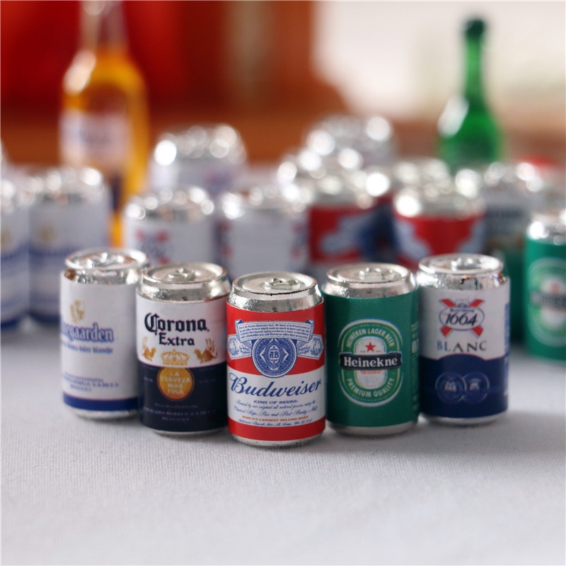 Mini Soda Beer Can Miniature Food Toy Scene diy Handmade Model Shooting ...